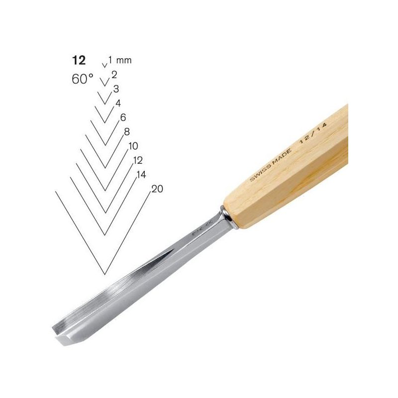 Pfeil Straight V-Parting Tools 60° No12