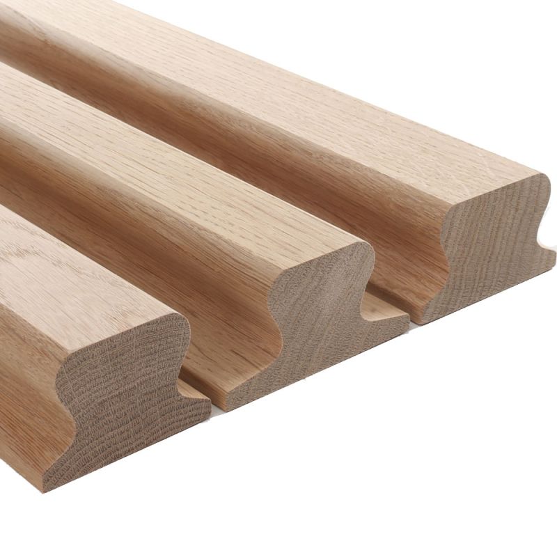 European Oak Stamp Profiles 45mm Thick x 350mm Long